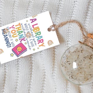 Librarian Gift Tag Printable, Librarian Tag, Librarian Day Tag for ...