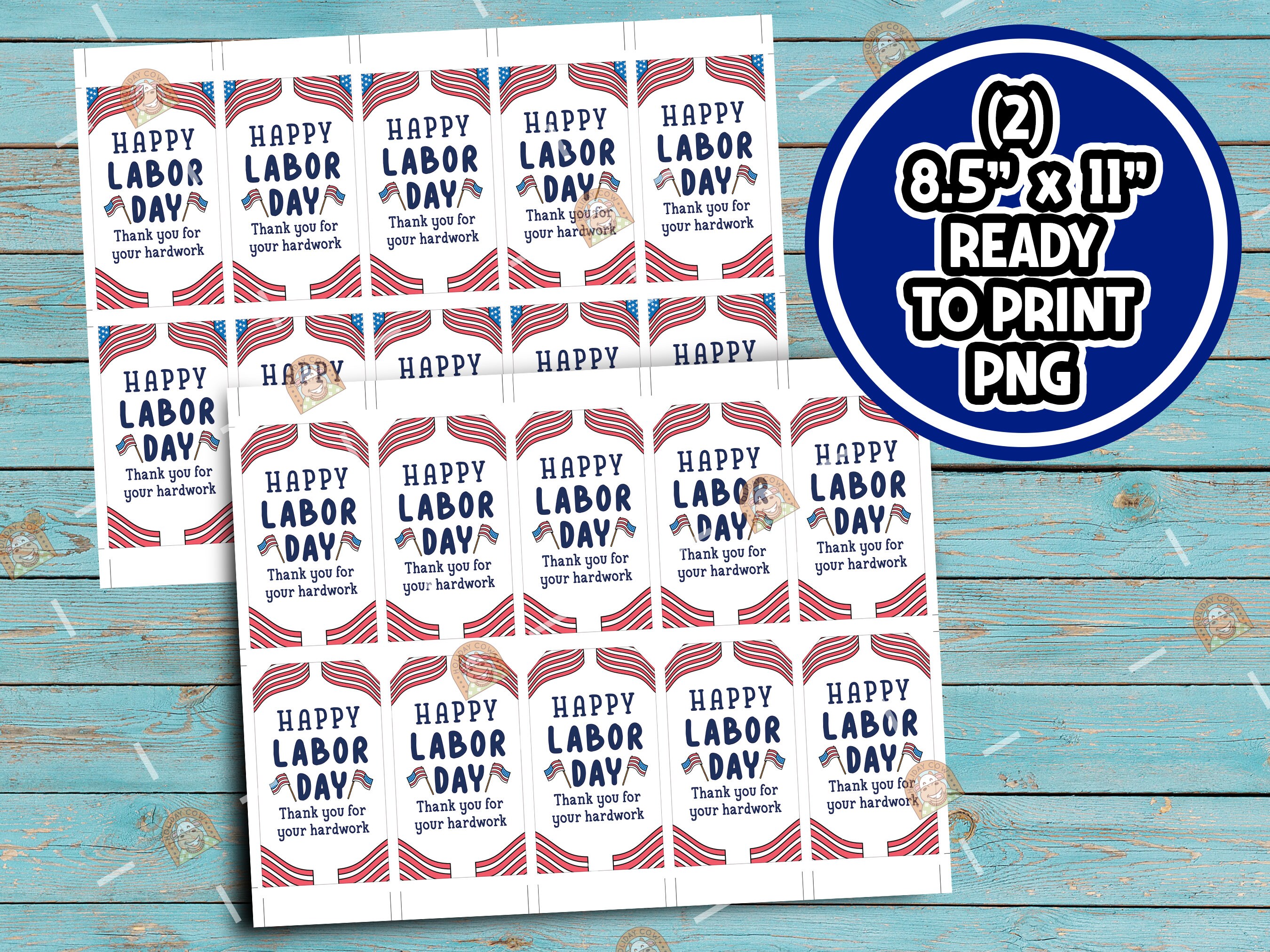 Labor Day Tags, Happy Labor Day Printable Tags, Labor Day Gift Tags ...