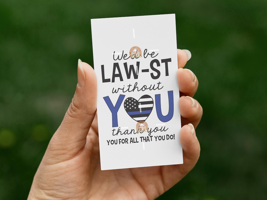 Funny Police Gift Tag, Printable Police Appreciation, Police Officers ...