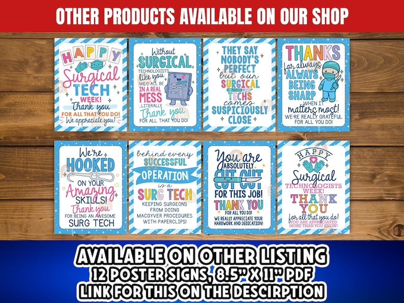 Surgical Tech Gift, Funny Surgical Tech Week, Printable Surg Tech Week ...