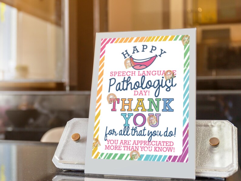 SLP Day Signs Printable, SLP Appreciation Speech Language Pathologist ...
