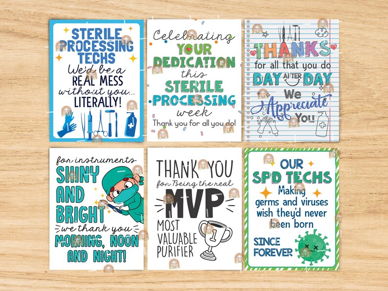 Sterile Processing Week Printable Signs, Sterile Processing Tech Gifts ...