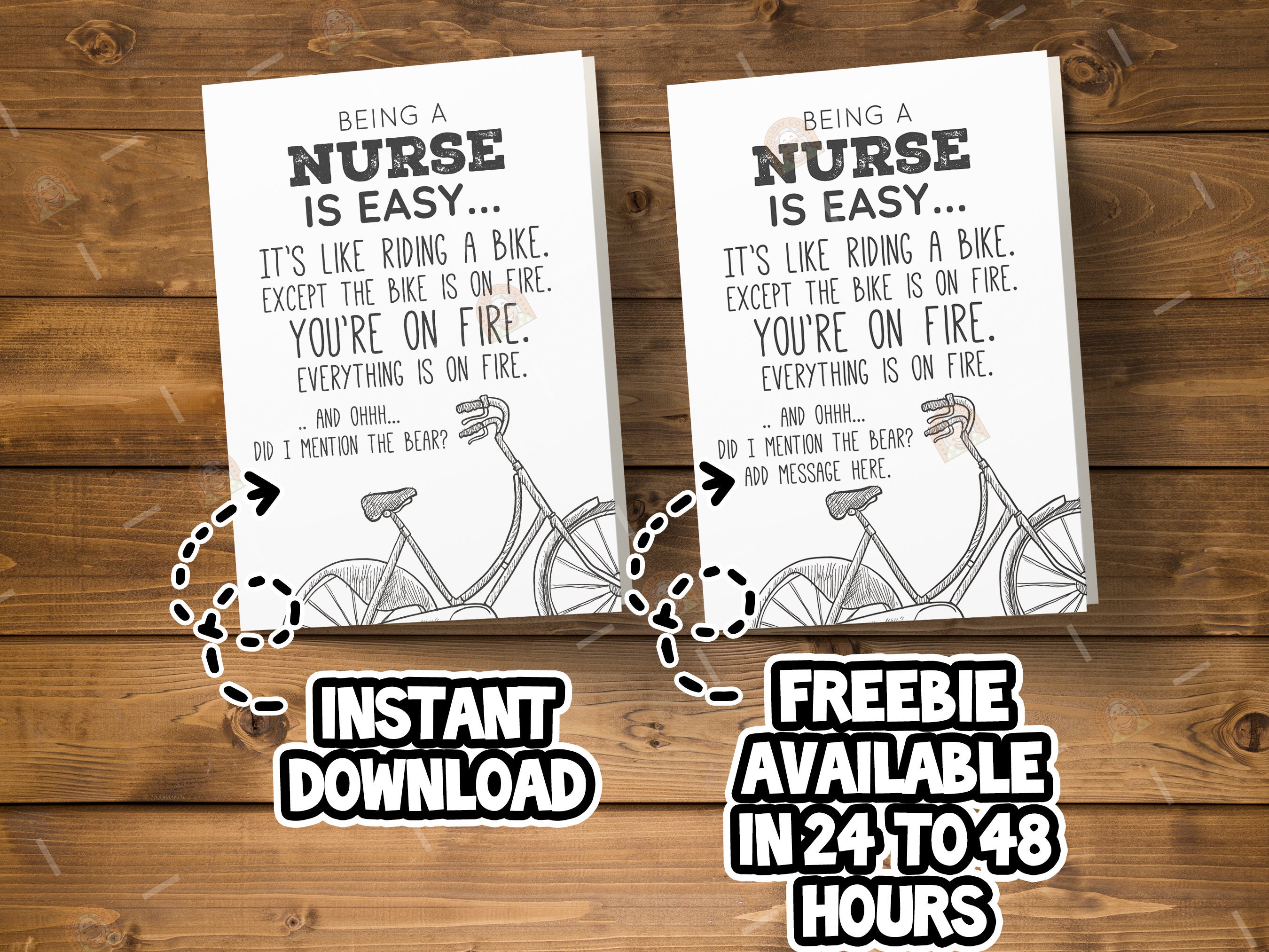 School Nurse Gift, Printable Nurse Appreciation Card, National Nurses ...