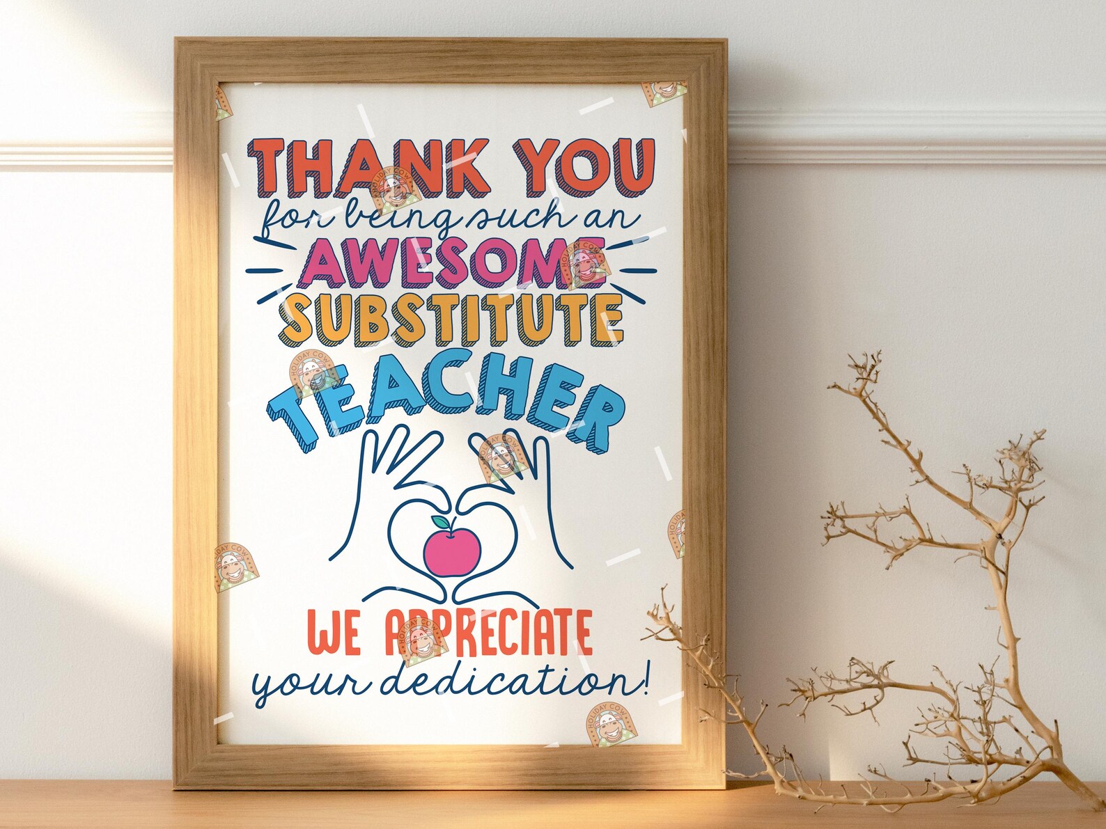 Substitute Teacher Gift, Substitute Teacher Card Printable, Substitute ...
