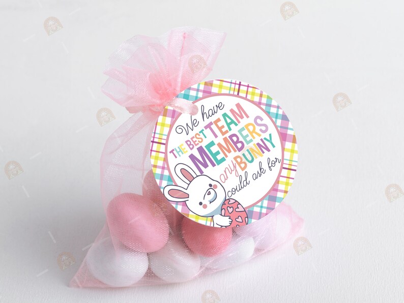 Team Members Easter Tag, Printable Best Employee Any Bunny Could Ask ...