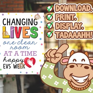 EVS Week Sign Printable, National Healthcare Environmental Services ...