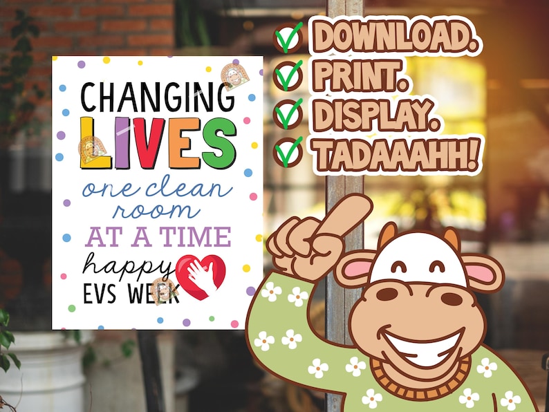 EVS Week Sign Printable, National Healthcare Environmental Services ...