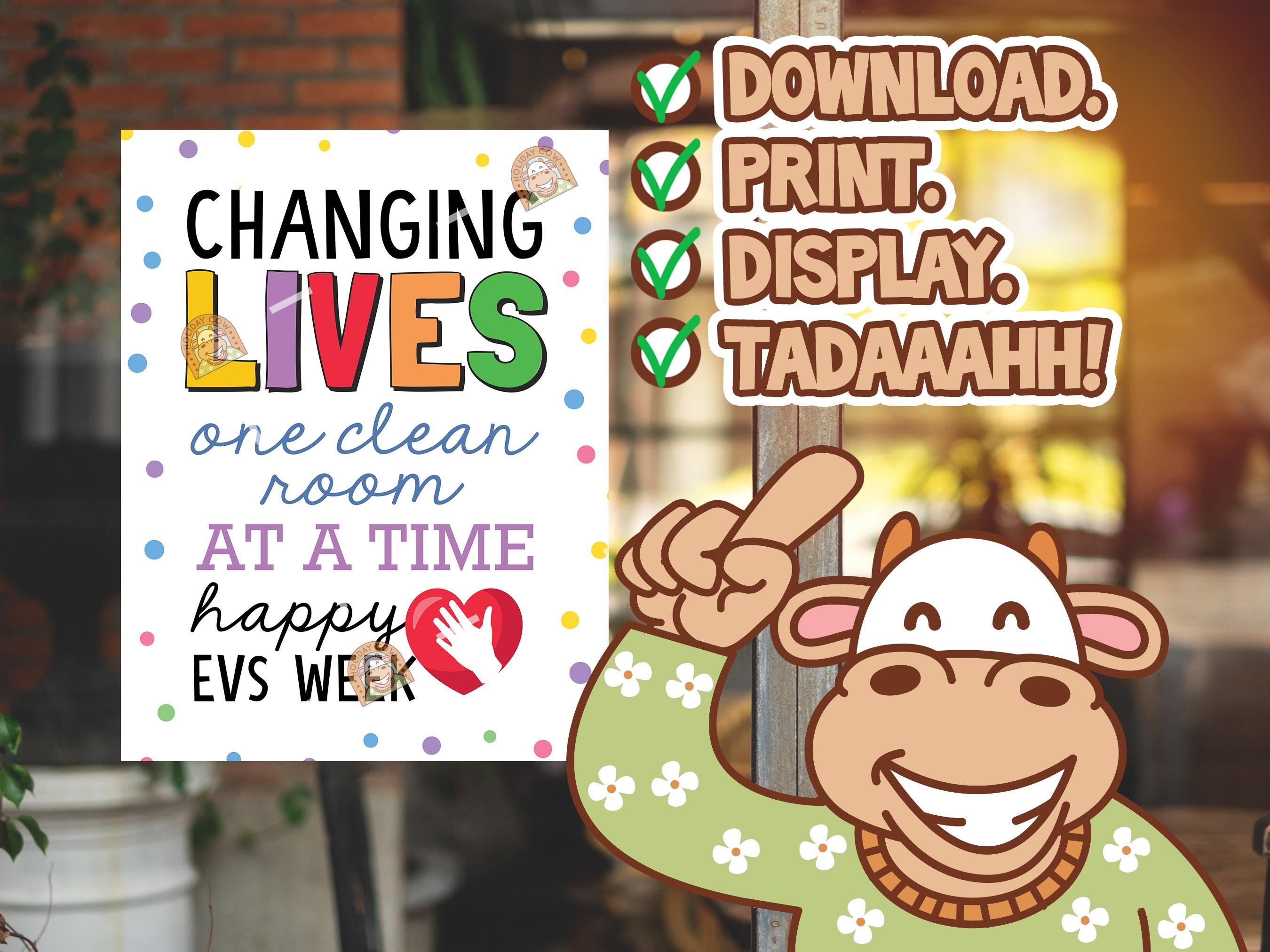 EVS Week Sign Printable, National Healthcare Environmental Services ...