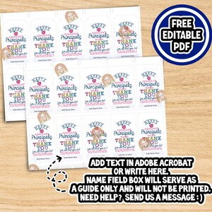 Printable Assistant Principals Week Gift Tag, Assistant Principal Week ...