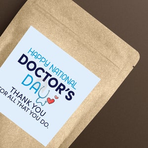 Doctor's Day Tag, Doctor Appreciation Tags Printable, National Doctor's ...
