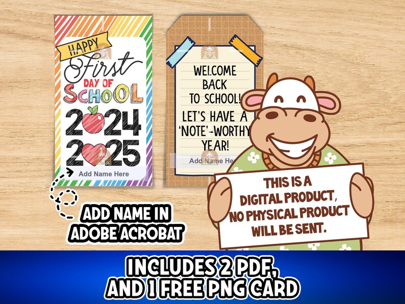 Back to School Tags Printable, First Day of School Tag, 1st Day School ...