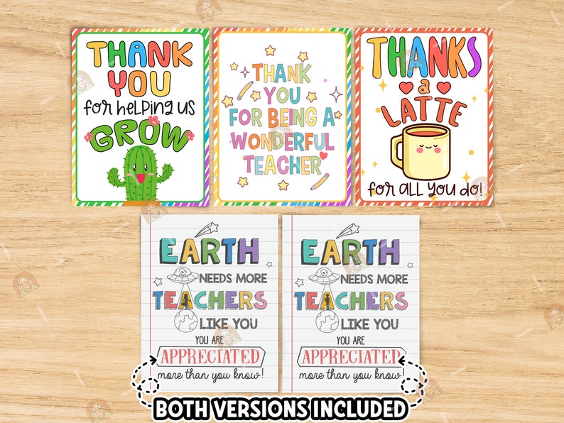 Teacher Appreciation Sign Bundle, Printable Teacher Appreciation Week ...