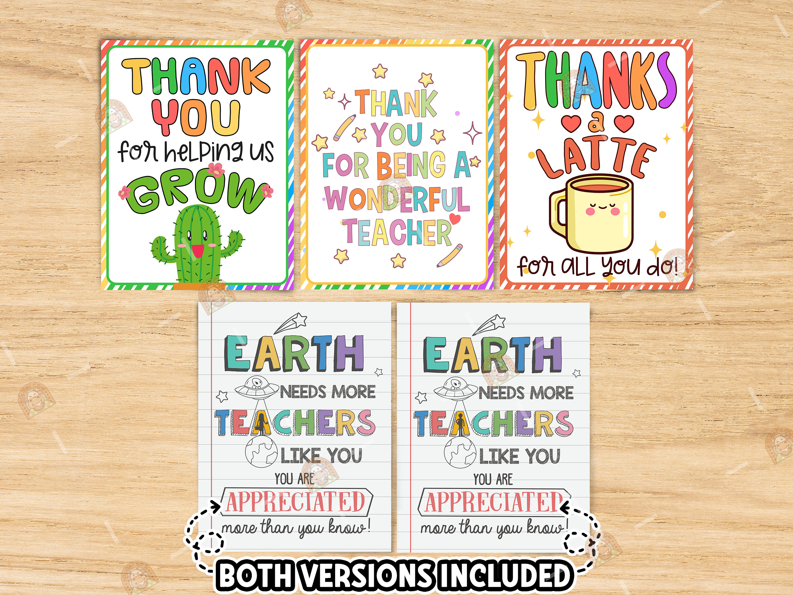 Teacher Appreciation Sign Bundle, Printable Teacher Appreciation Week ...