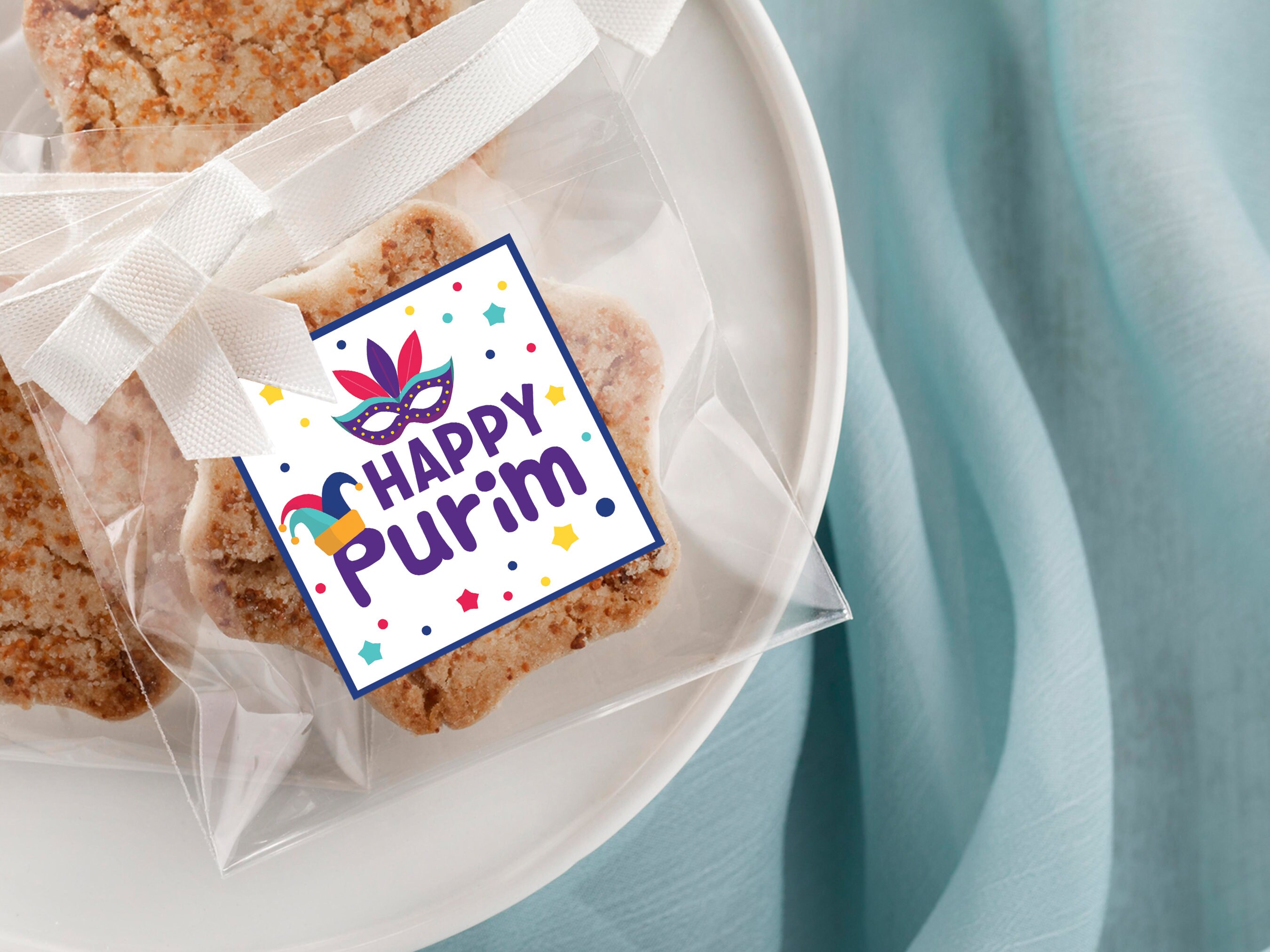 Printable Purim Tags, Mishloach Manot Sticker, Purim Gift Tags, Purim ...