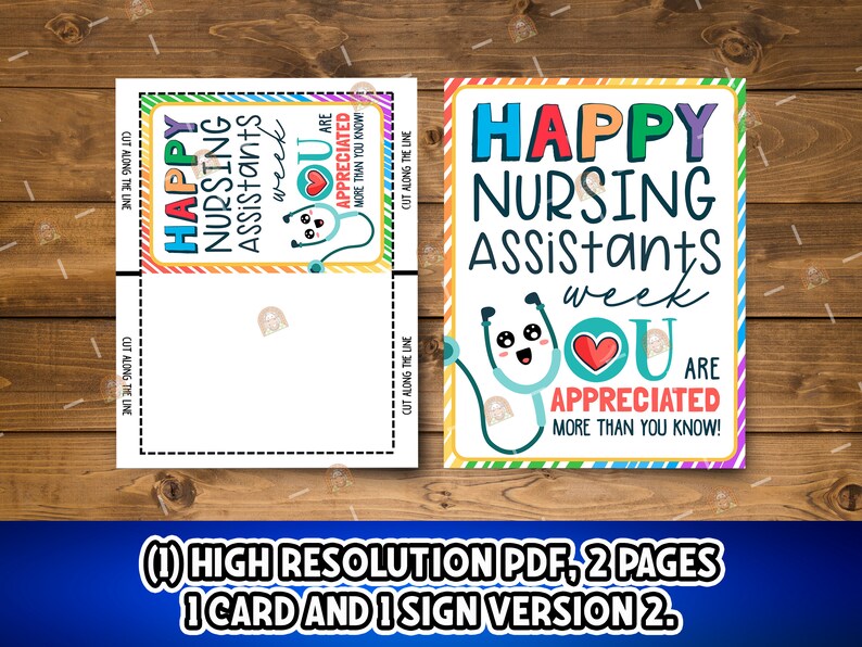 CNA Week Sign Printable, Certified Nursing Assistant Week Poster, CNA ...