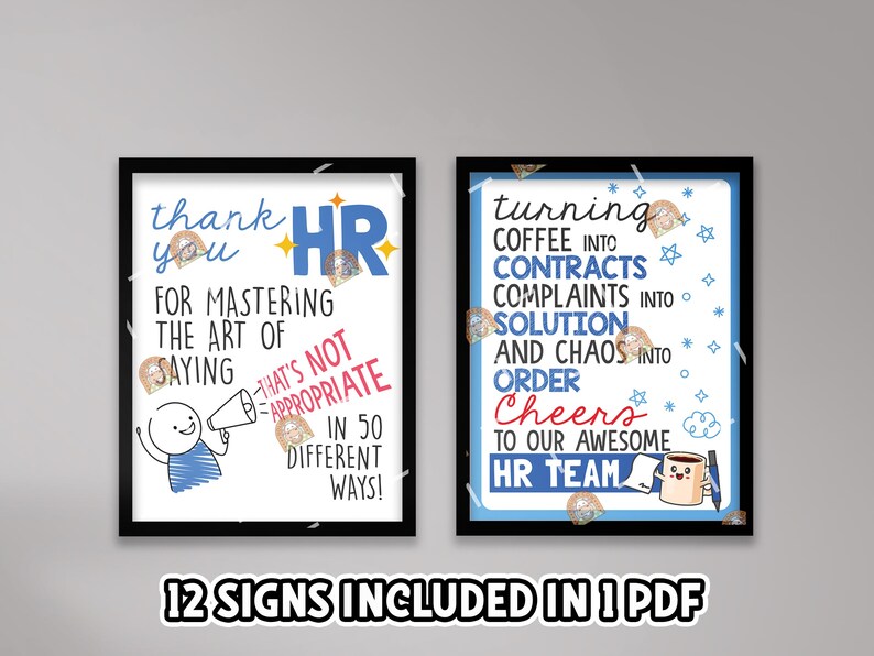 HR Professionals Day Sign Printable, Human Resources Professional Day ...