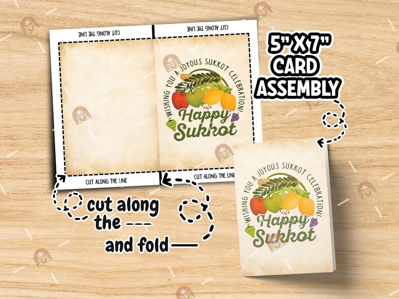 Happy Sukkot Set, Sukkot Printable Tag, Sukkot Gift Card, Sukkot Card ...
