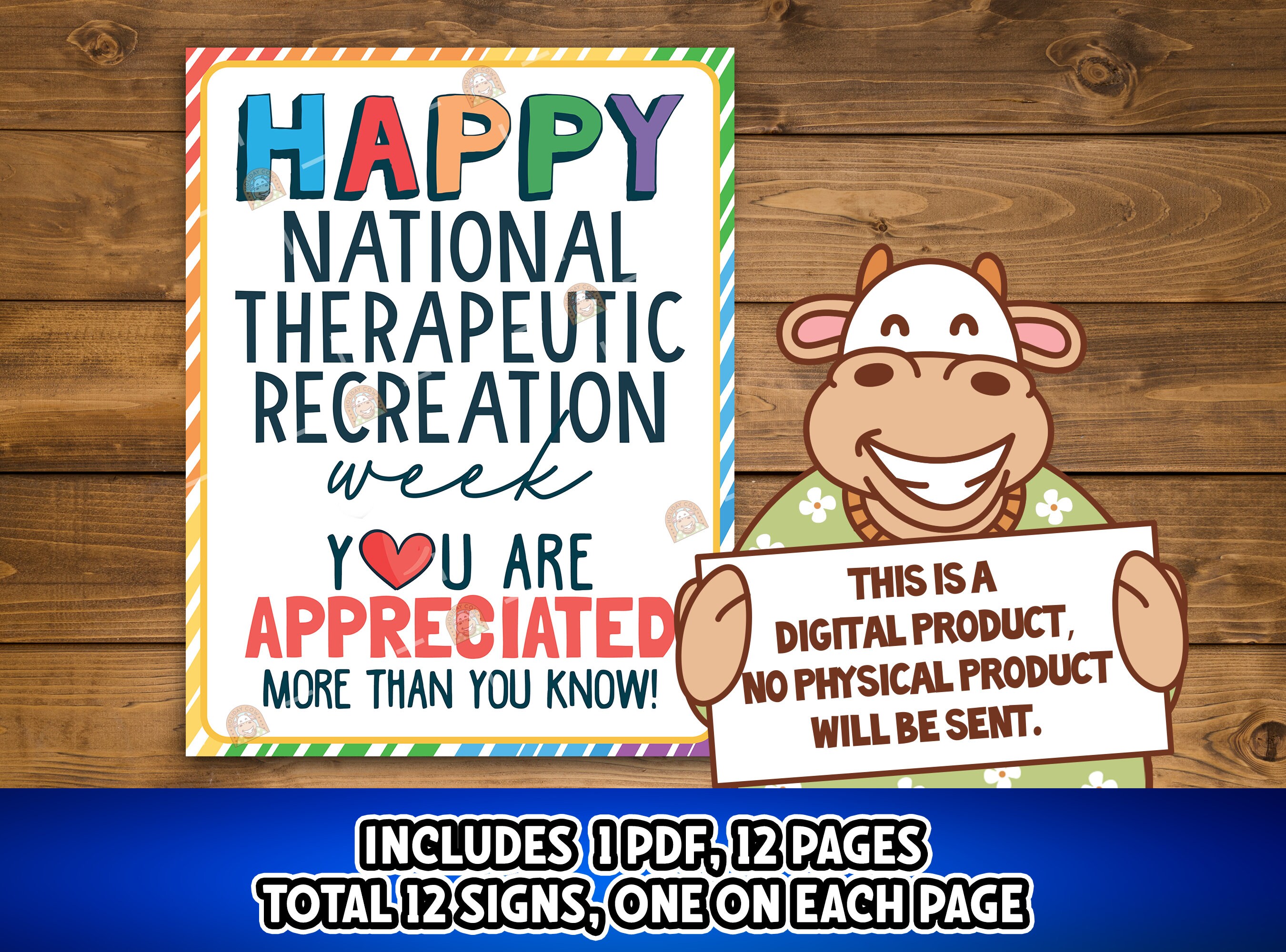 National Therapeutic Recreation Week Signs Printable, Recreational ...