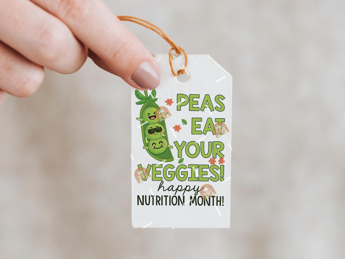 Printable Nutrition Month Gift Tag, School Nutrition Month Tag ...