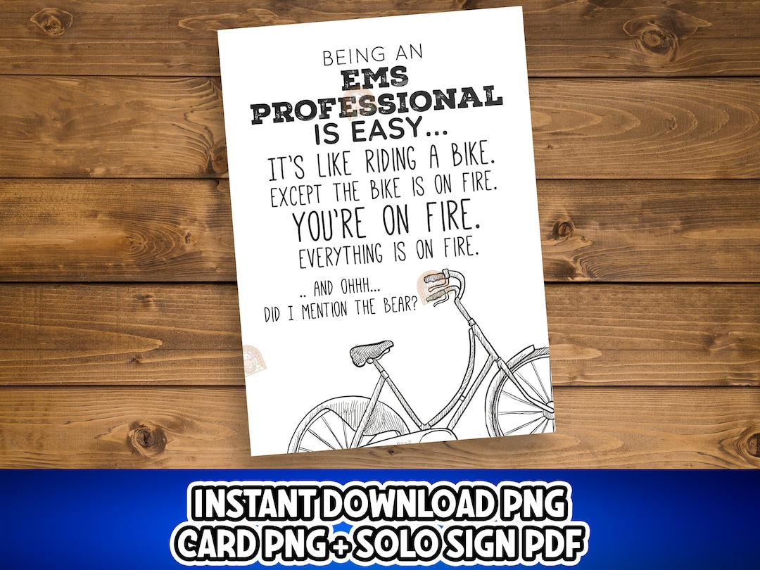 EMS Week Gifts, Ems Week Card Printable, Ems Appreciation, Emergency ...