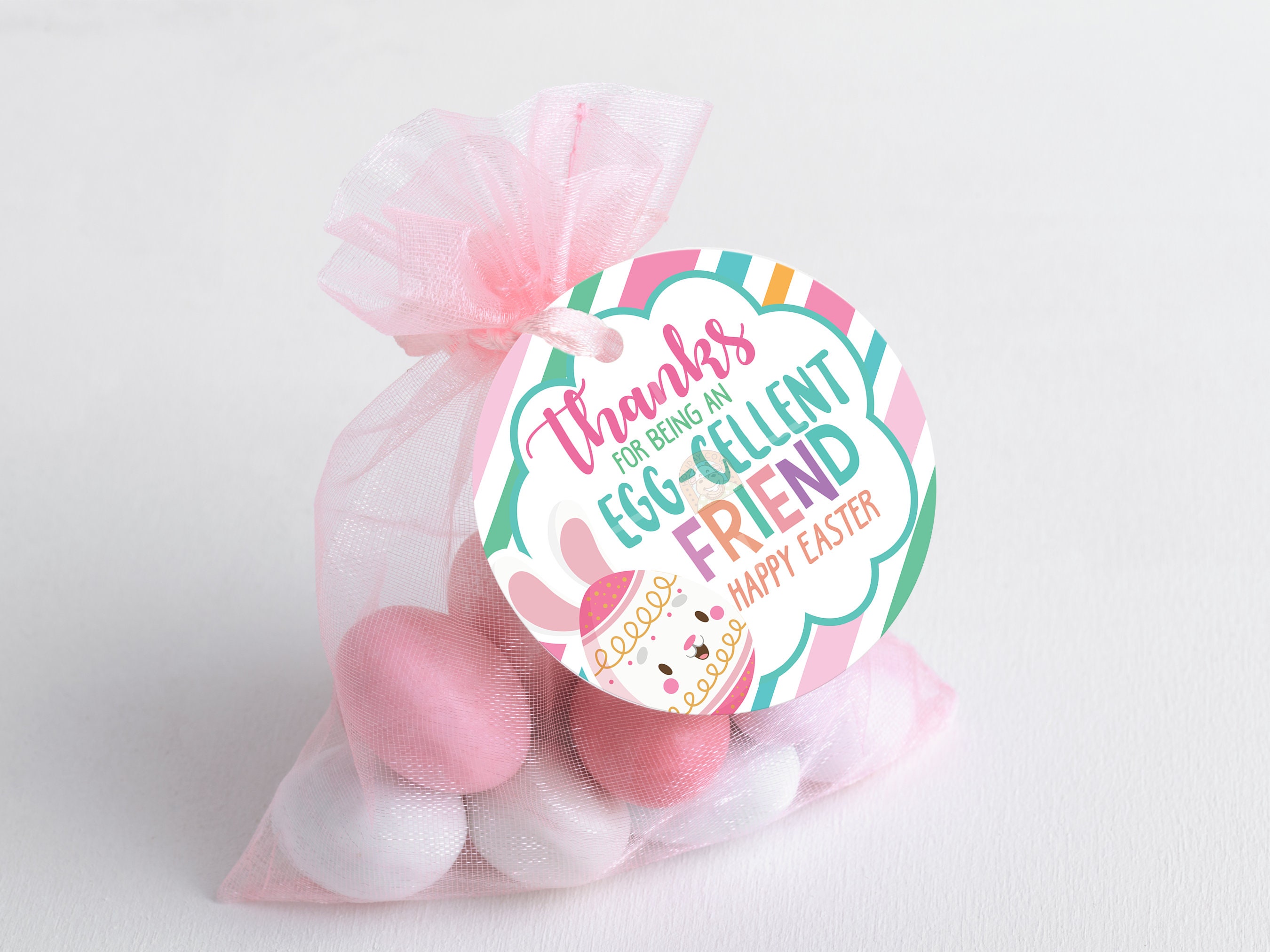 Printable Easter Tags for Kids Class, Eggcellent Friend Easter Basket ...