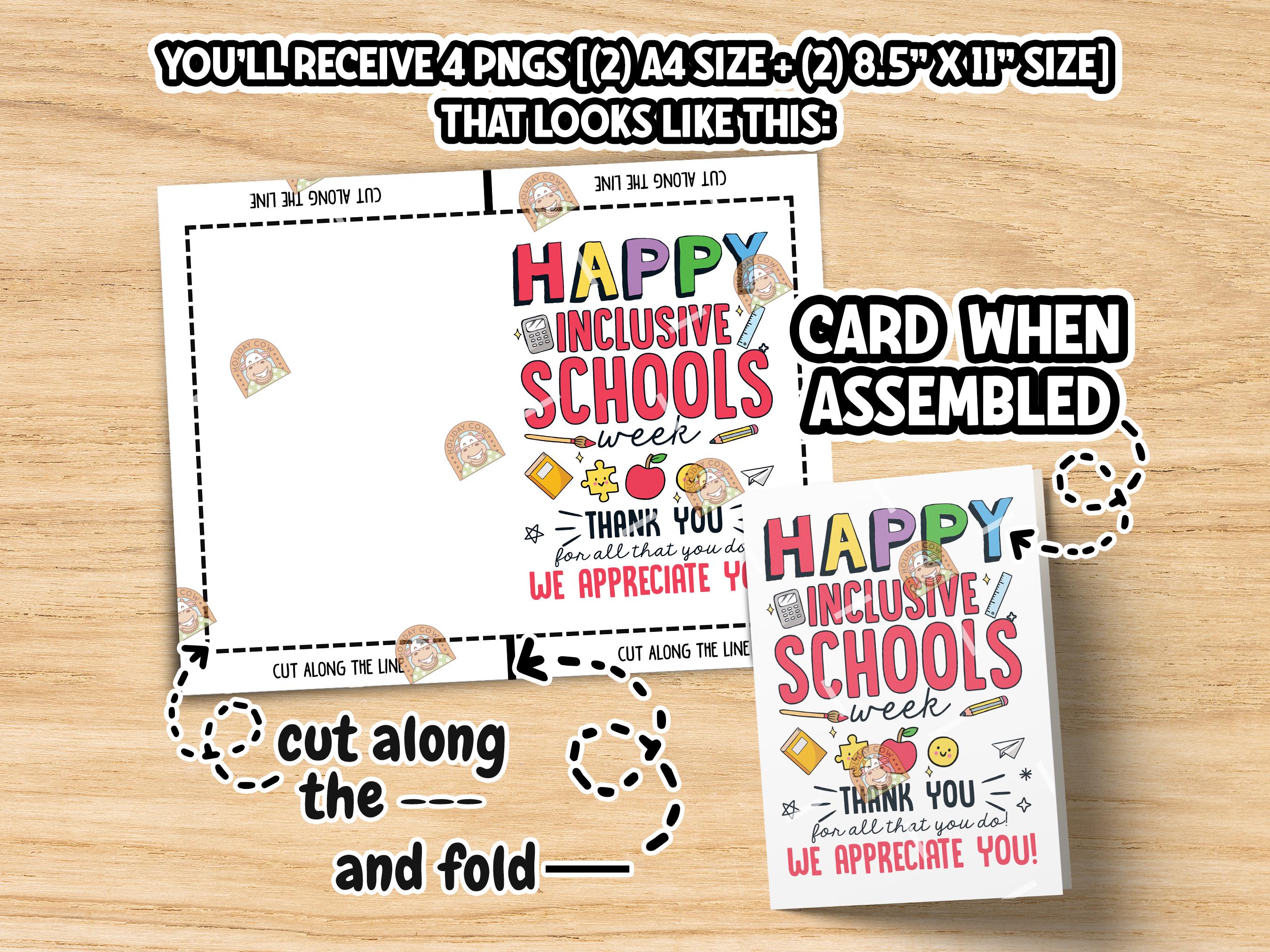 Inclusive Schools Week Sign Printable, Thank You Inclusive Education ...