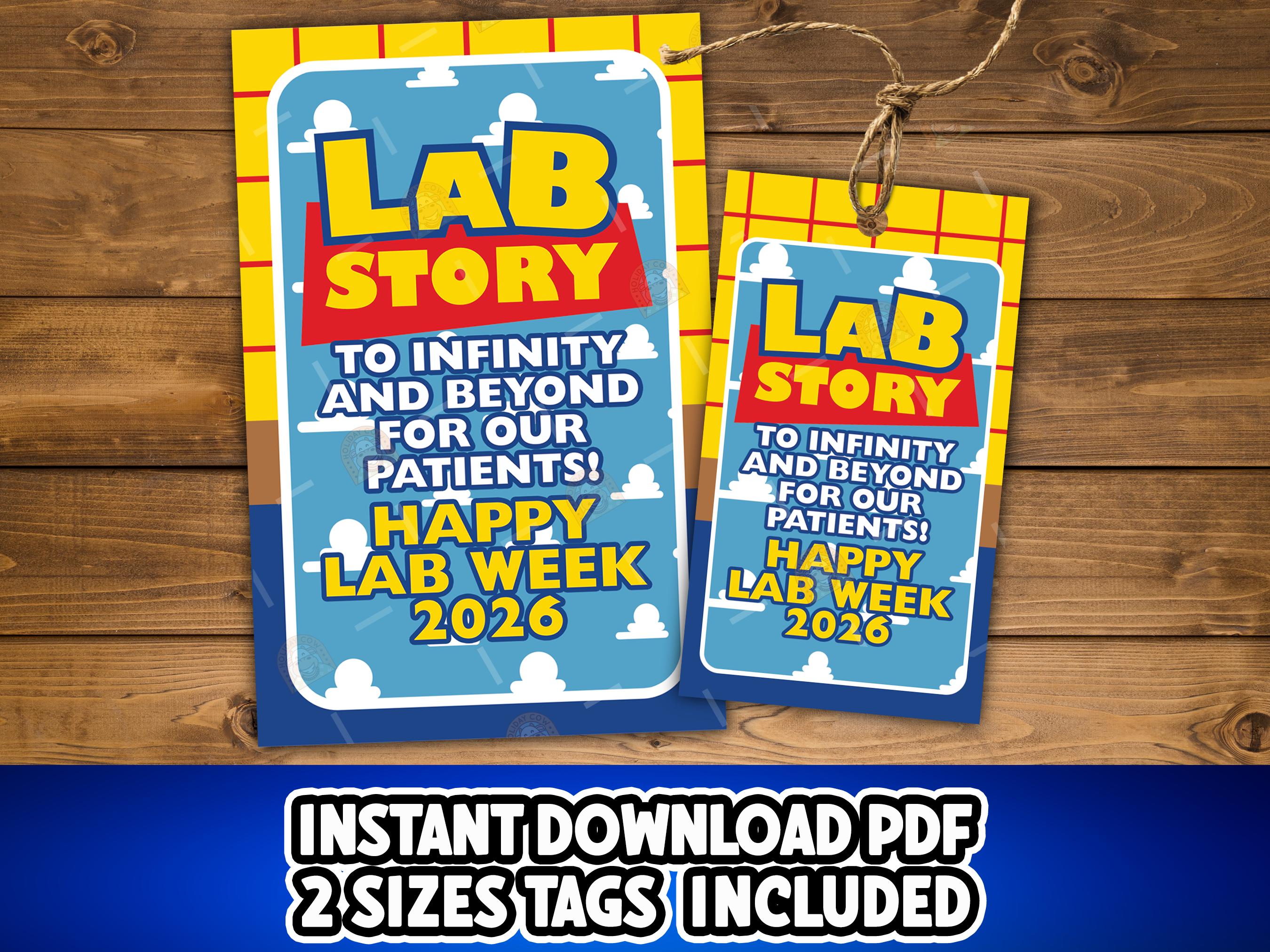 Lab Week 2026 Gift Tag Printable, Lab Story Gift Tag - Etsy