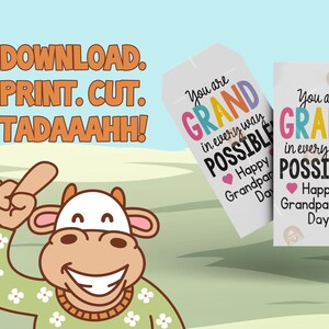 Grandparents Day Tag Printable, Grandparent Gift Tag From Grand ...