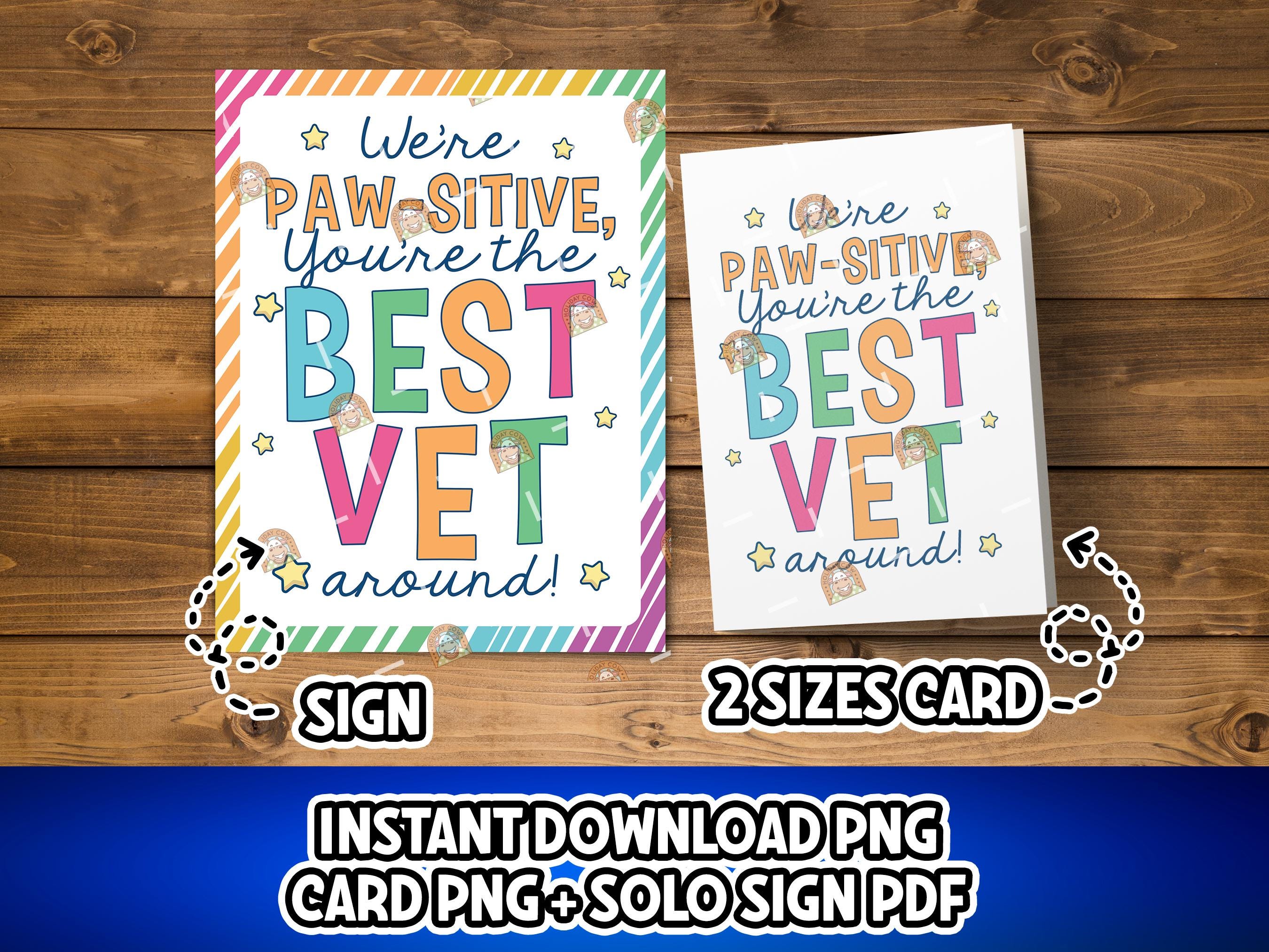 Funny Vet Appreciation Card for Veterinary, Printable Veterinary Day ...