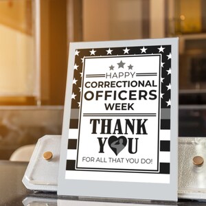 Correctional Officers Week Gift Printable, Correctional Officer Week ...