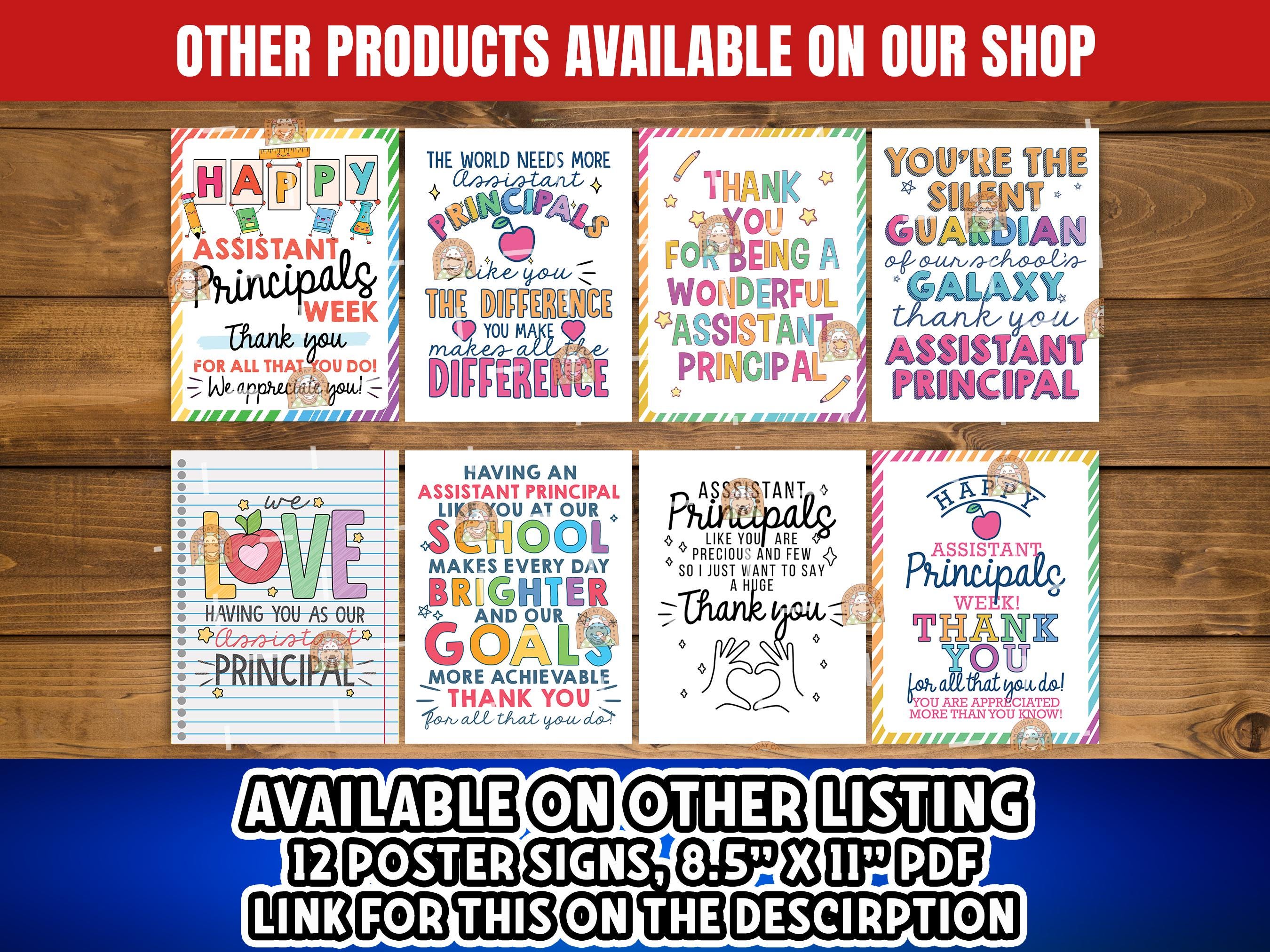 Assistant Principals Week Gift Printable, Assistant Principal ...