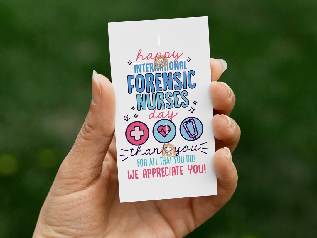 Printable Forensic Nurse Gift Tags, International Forensic Nurses Day ...