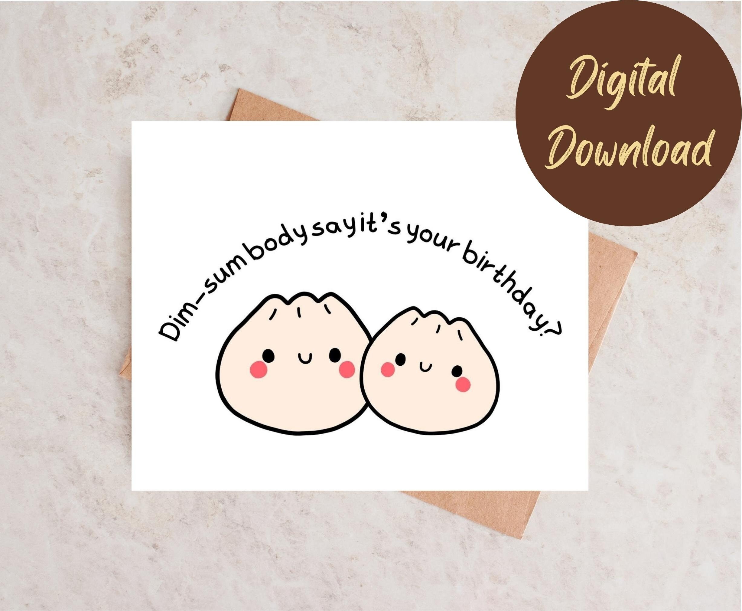 Happy Birthday Card Food Theme Birthday Card Foodie Birthday - Etsy