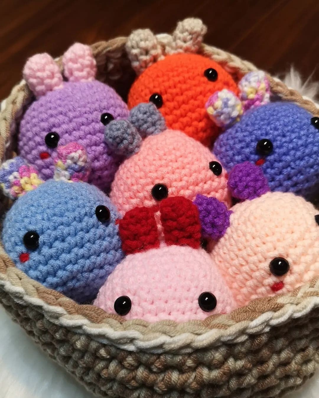 Crochet Bunny Mochi Amigurumi. Stressball, Decor or Keychain. Perfect ...