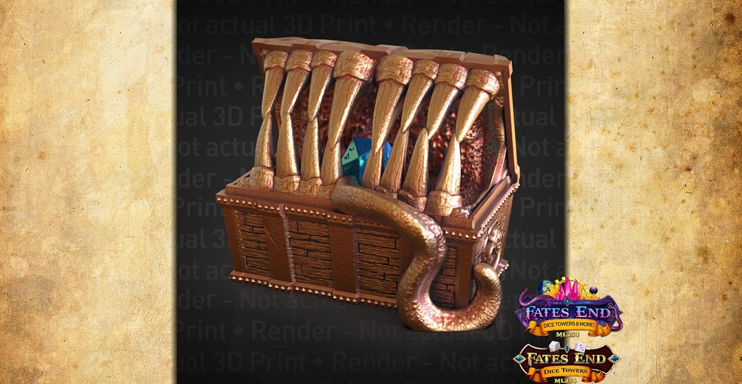 Dice Jail/vault mimic Dungeons & Dragons Gaming Accessories Tabletop ...