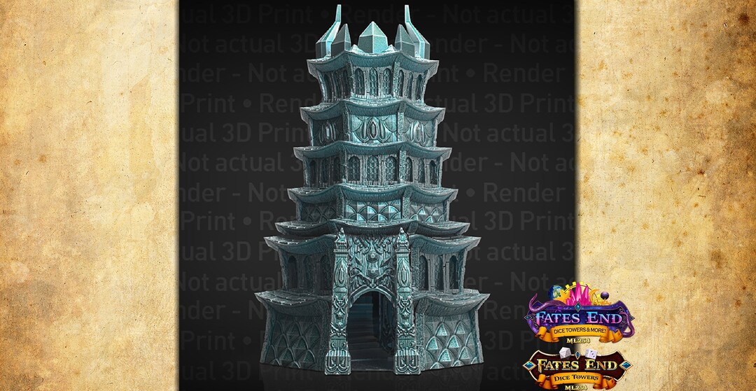 DROW Dice Tower Fate's End Dungeons & Dragons Gaming Accessories ...