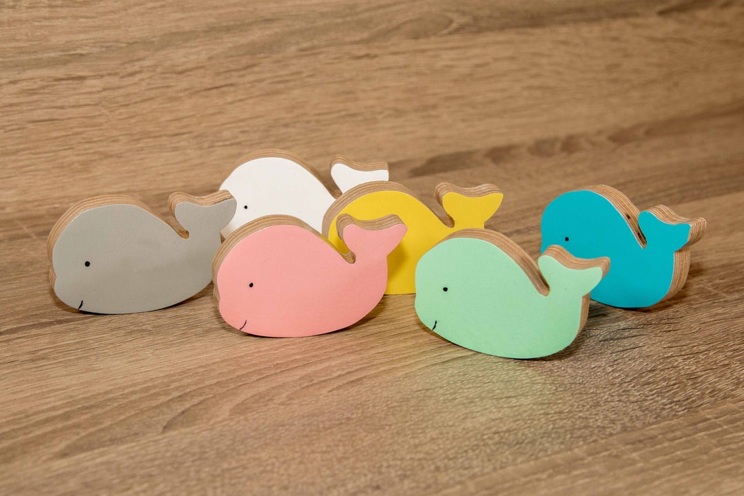 Ocean Animal Drawer Knobs, Cupboard Handles, Whale Drawer Knobs Colorful Knobs, Whale Drawers ...