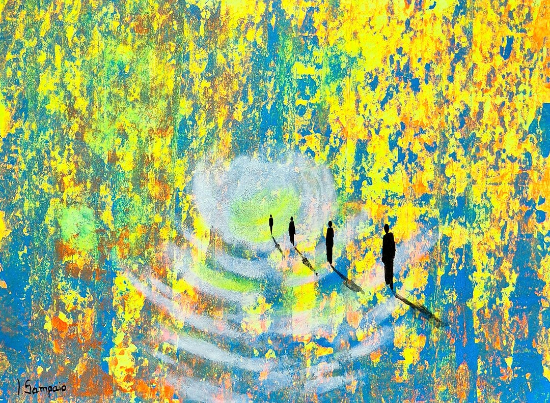 Original Painting on Paper, Original Unique Acrylic Painting, Handmade ...