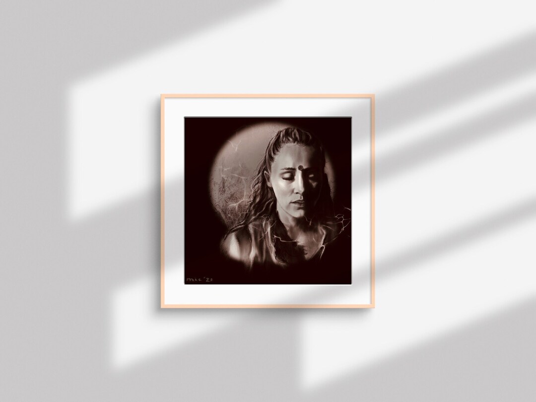 Portrait Drawing the 100 Lexa Portrait Original Digitize Sketch Digital ...