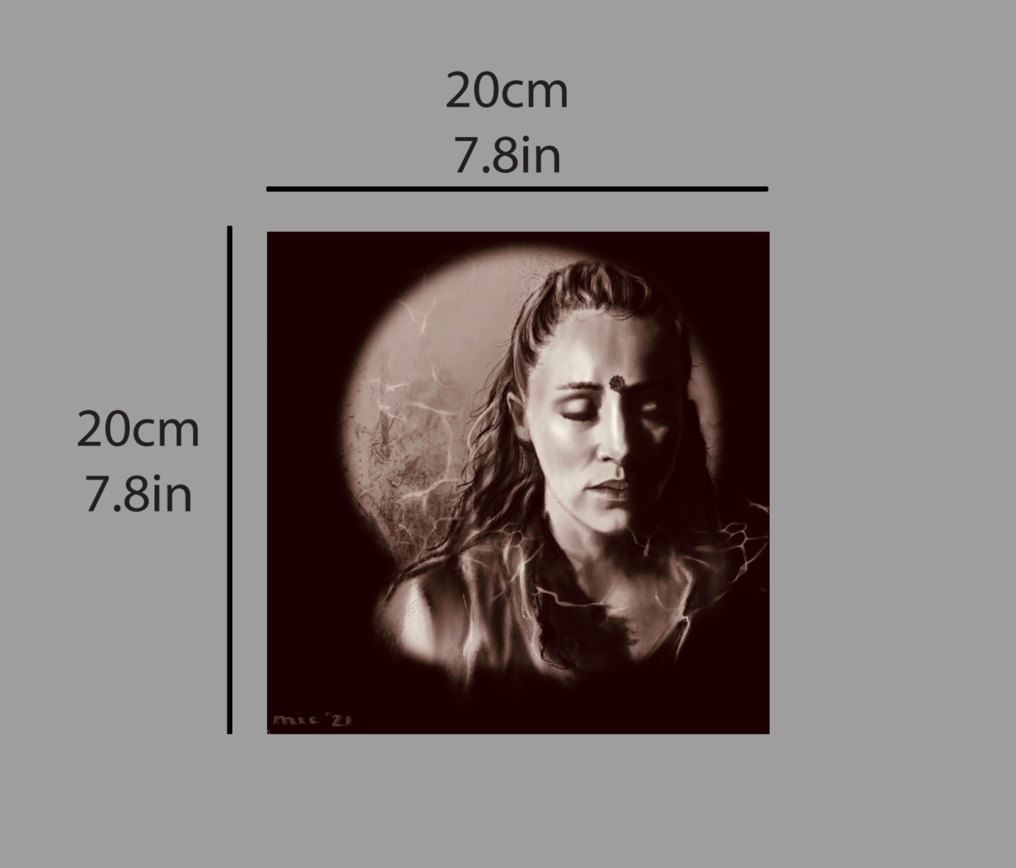 Portrait Drawing the 100 Lexa Portrait Original Digitize Sketch Digital ...