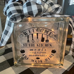 Kitchen Memories Lighted Glass Box - Etsy