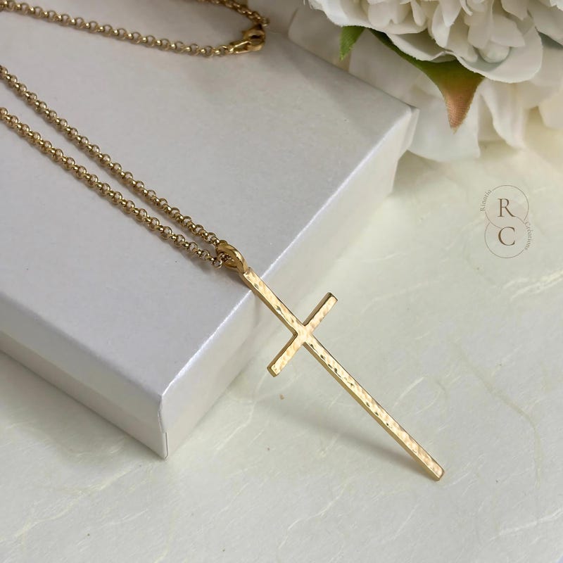 Double Cross Necklace - Etsy