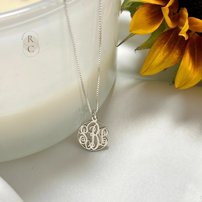 Monogram Necklace - Etsy