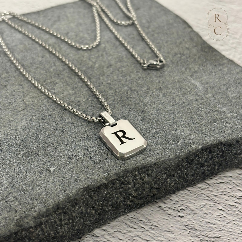 Initial Pendant - Etsy