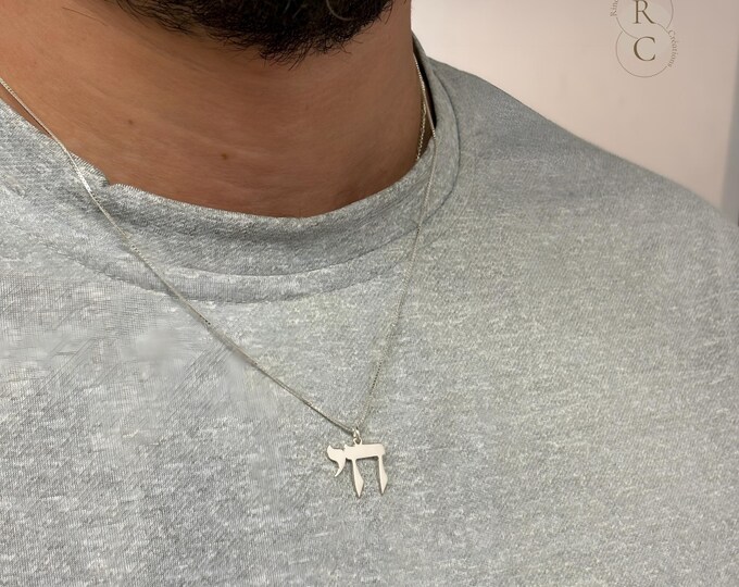 Hebrew Word for life is חי CHAI 18, Silver 925 Necklace Pendant Free ...