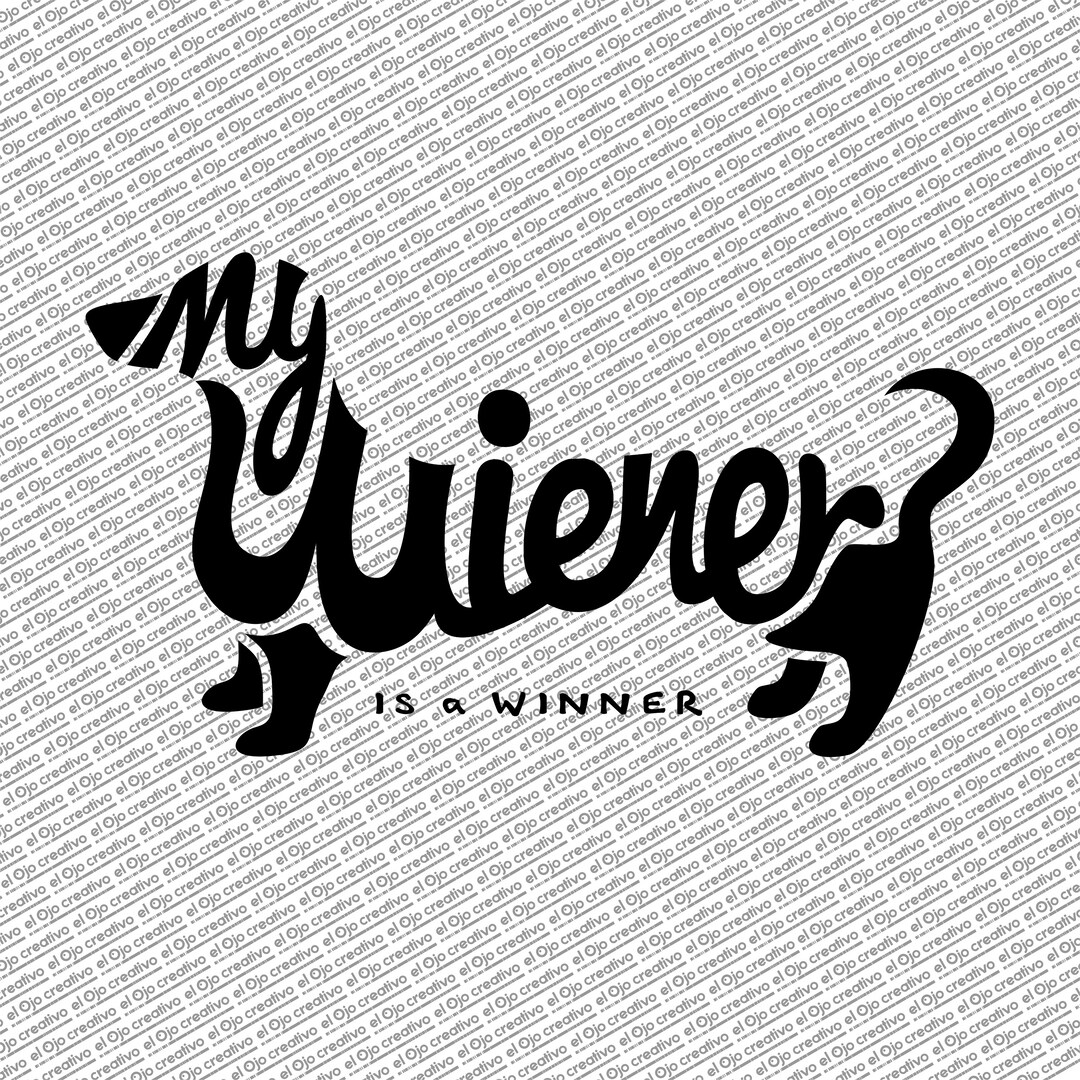 Mi Wiener is a Winner / SVG Dxf Eps Pdf Png / Cutting File / Dachshund ...
