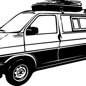 VW T4 バス Bulli Camper プロッタ ファイル SVG シルエット - Etsy 日本