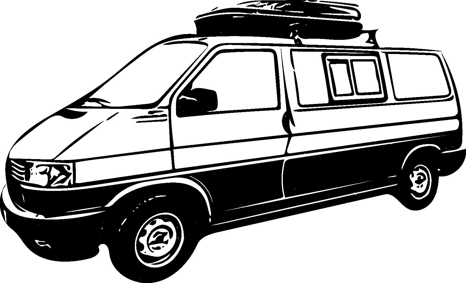 VW T4 BUS Bulli Camper Plotter File Svg Silhouette - Etsy Ireland