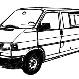 VW T4 BUS Bulli Camper Plotter File Svg - Etsy