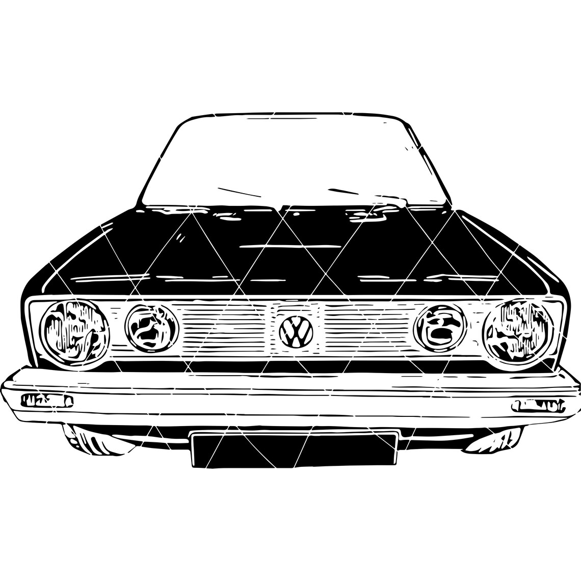 VW Golf I Plotter File Silhouette SVG - Etsy
